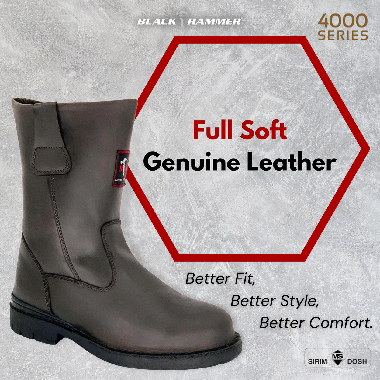Black Hammer SIRIM & DOSH Approved Safety Shoes Malaysia – BLACKSAFE OUTLET