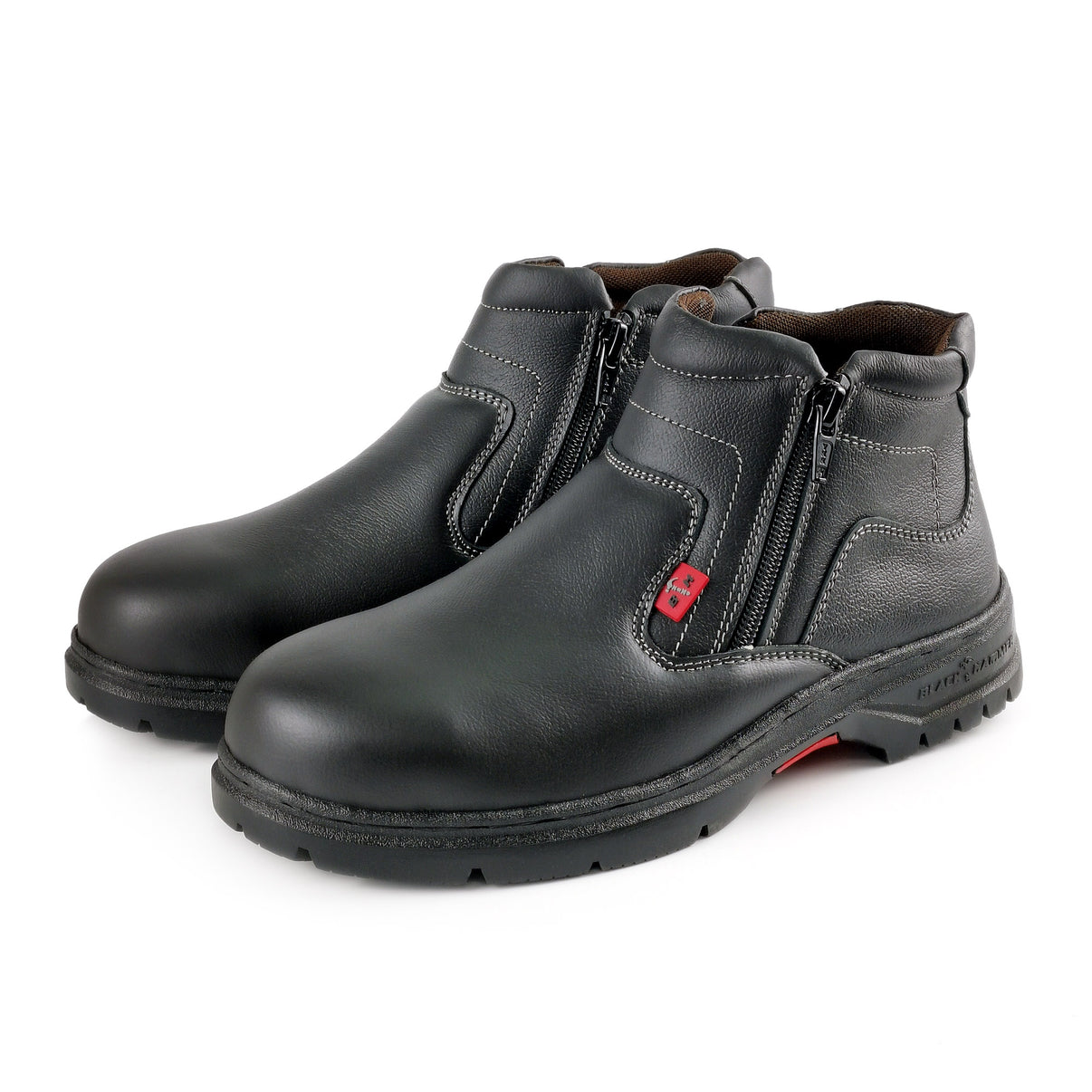 Black Hammer Mid Cut Double Zip Ladies Safety Shoes BH 3889 – BLACKSAFE ...
